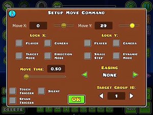 how to move blocks in Geometry dash by using the move trigger.