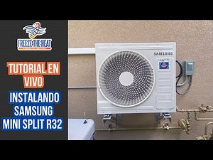 How to Install a Samsung Mini Split R-32, the entire process in a single video
