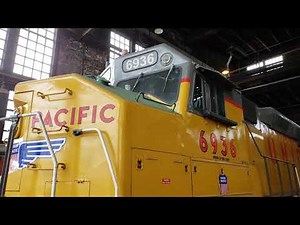Union Pacific Roundhouse Tour - E9's - Challenger 3985 - DDA40X 6936 - Cheyenne Depot Days 2018