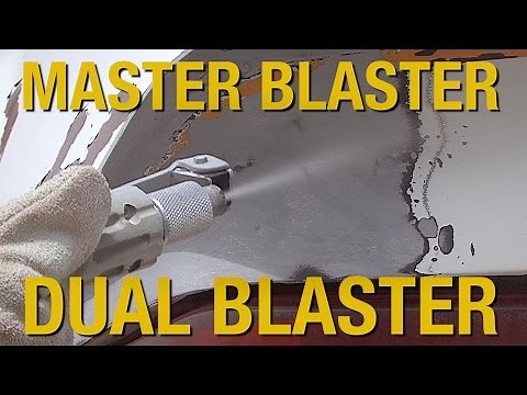 Paint & Rust Removal - Dual Blaster Abrasive Blaster - Mix & Use Two Medias At Once! Eastwood