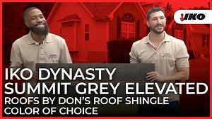 When it comes to choosing a roof shingle color, Donavan Morgan and Danny Filippelli of Roofs By Don recommend IKO Dynasty Summit Grey. It’s no wonder this color blend is a favorite of these two IKO ROOFPROs! | IKO Roofing