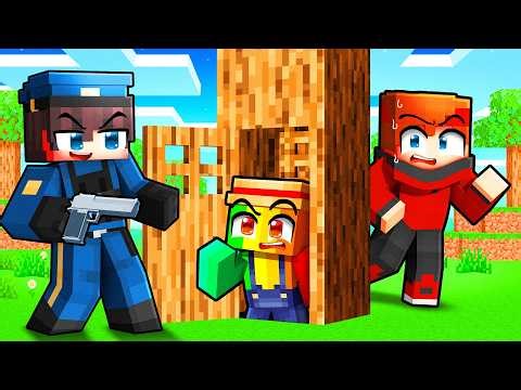 Utilisé une Base SECRÈTE pour me CACHER de la Police sur Minecraft !