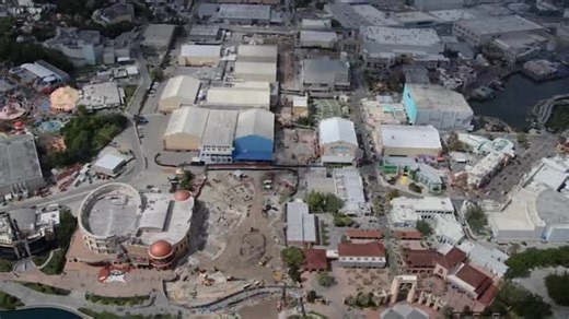 Check out this aerial video by Bioreconstruct of roller coaster construction in Universal Studios Florida. | Universally Addicted