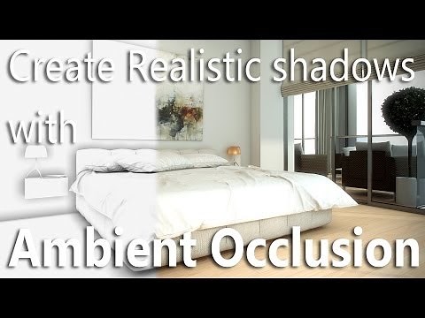 Vray tutorial - how to add Ambient Occlusion in Vray for Realistic Shadows!