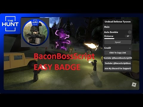 [THE HUNT EVENT] Undead Defense Tycoon OP SCRIPT (EASY BADGE, NO KEY)