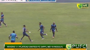 7.1K views · 364 reactions | Peace Boys Steel nerves to Draw level Against Rivers In Porthacourt ( Rivers United vs Plateau United: Highlights) | Plateau United FC | Facebook