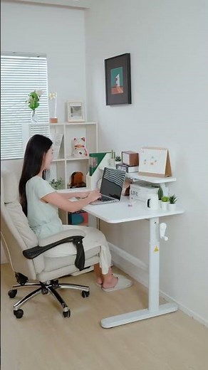Ergonomic Height Adjustable Desk Setup for Comfort and Focus#adjustabledesk #homeoffice
