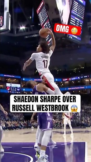 Shaedon Sharpe put Russ on a poster 😮
