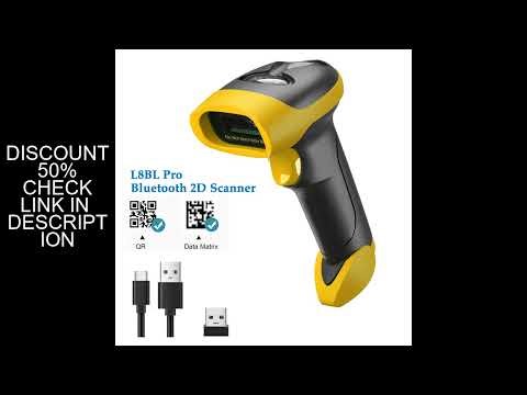 NETUM L8BLPro Blueooth Wireless 2D Barcode Scanner QR Barcode Reader PDF417 Automatic Sensing for P