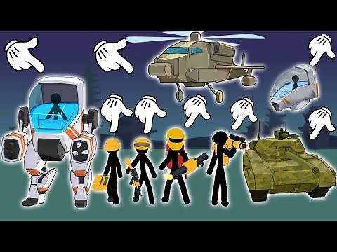 STICKMAN WORLD BATTLE - UNLOCK ALL CHARACTERS MAX UPGRADED 💥( NEW STICK WAR GAME)💥