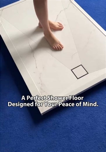 A Perfect Shower Floor Designed for Your Peace of Mind. Crafted from high-density, crack-resistant stone, This integrated sintered stone shower tray features a smart. #BathroomRenovation #ShowerTray #LeakProof #HomeImprovement #luxurybathroom #HomeRenovation #BathroomDesign #bathroomrenovation #SinteredStone #showerdesign #BathroomUpgrade #BathroomGoals #hoteldesign #interiordesign #bathroomgoals #ShowerRenovation