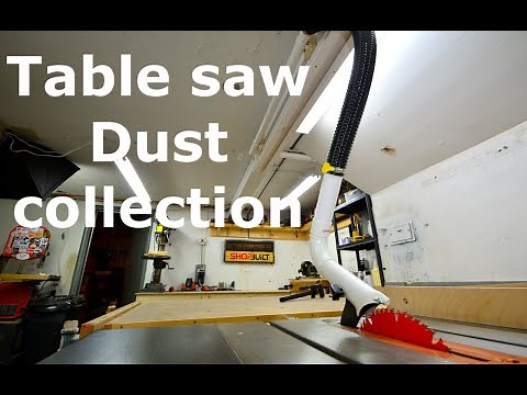 Shopbuilt - Overhead table saw dust collection