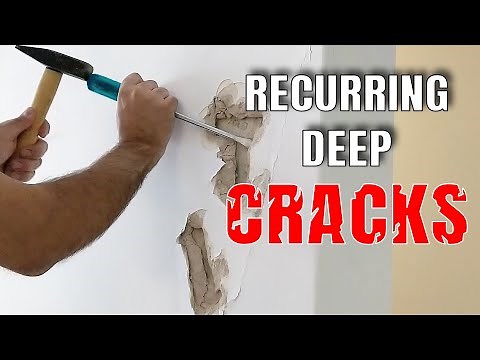 Repairing Recurring Wall Cracks | Filling Deep Cracks | XDIY