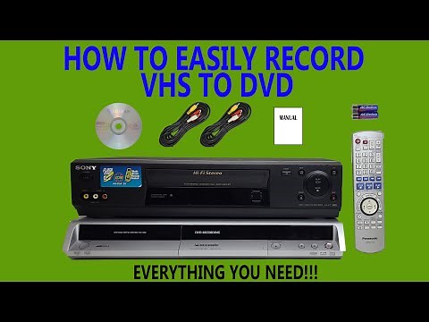HOW TO RECORD VHS TAPES TO DVD DISCS WITH SEPERATE DEVICES A COMPLETE KIT FOR TRANSFERRING TO DISK