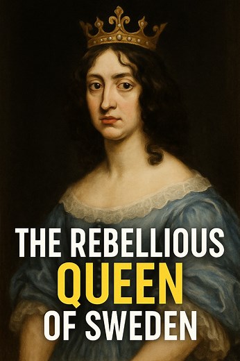 👑 Meet Queen Christina of Sweden — one of the most fascinating and unconventional monarchs in history. Crowned at just 6 years old after her father’s death, Christina grew up under the weight of royal duty… but she never fit the mold of a traditional queen. She was brilliant, fiercely independent, and openly rebellious. Unlike other rulers of her time, Christina refused to marry. She dressed in men’s clothing, studied philosophy and art, and surrounded herself with poets, scholars, and free-thi