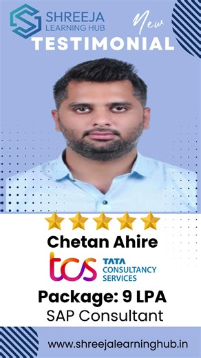 SAP Consultant Placement | 9 LPA Package Success Story | Shreeja Learning Hub SAP Training