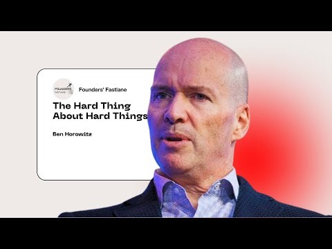 The Hard Thing About Hard Things by Ben Horowitz: Startup Lessons, CEO Survival Guide