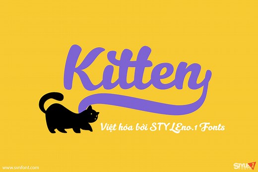 [Miễn phí] SVN-Kitten - Việt hóa - STYLEno.1 Fonts