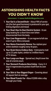 814 reactions · 327 shares | Astonishing Health Facts You Should Know #holistichealth #holistic #wellness #wellnessjourney #healthylifestyle #health #holisticmagazine | Holistic Magazine | Facebook