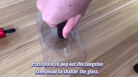 Multford 2 Pack Safe Hammer Car Window Breaker,2 in 1 Safety Hammer for Car，Safehammer Glass Breaker,Requestick Car Window Breaker(Red&Black)