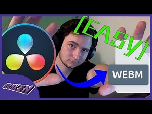 [EASY] How to make a transparent WebM file | DaVinci Resolve 16