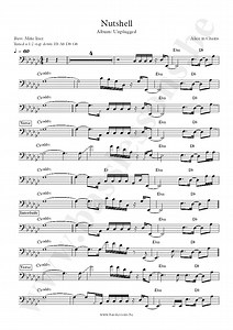 Alice in Chains - Nutshell | Bass Transcription | Mike Inez
