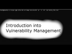 Introduction Into Vulnerability Management!