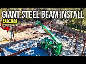 Lifting a 4,000 lb Steel Beam – The Most Insane Part of Our Spec Home Build