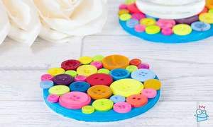 6.1K views · 19 reactions | This button coaster is so easy to make...