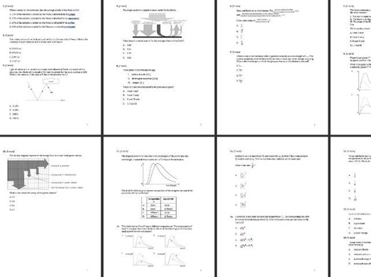 IB DP Physics: Question book B.2 Greenhouse effect SL