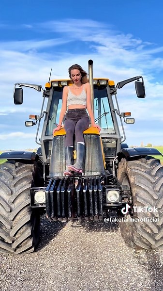 I think she likes tractors now @Ella Faith #farming #tractor #fastrac