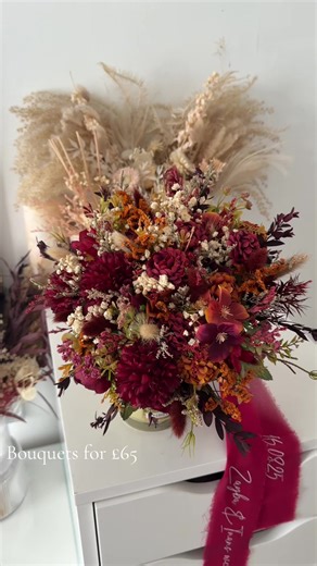 Faux & dry bouquet #bridalbouquet #desiwedding #bouquets #bride #wedding