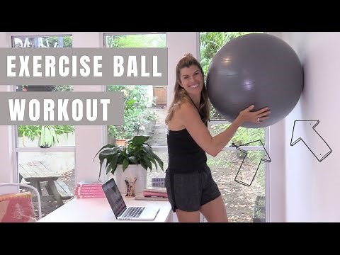 An Exercise Ball Workout at your desk
