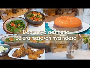 Dapur nya aesthetic , selera menu masakan nya tetap masakan desa ter the best !