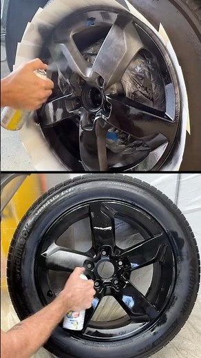 Plasti Dipping Rims - Take Wheels off or Leave on⁉️ 🛞🎨 #automobile #carwheels #shorts #plastidip