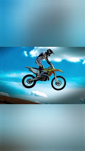 Record-breaking jump engine#motorcycle #motortrail #motorcyclejump #car #car