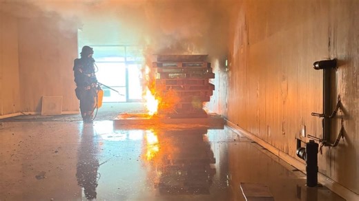 'A once-in-a-career opportunity': Idaho firefighters use donated shopping center for live fire training
