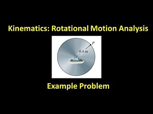 Rotational Analysis 8: Rotation of a Simple Disc