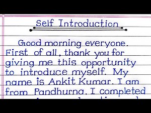 Self Introduction in english for college students | how to introduce yourself in college |