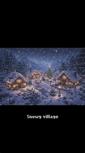 Minecrafts Custome village!✨️ #minecraft #shorts #cinematic #asthetic