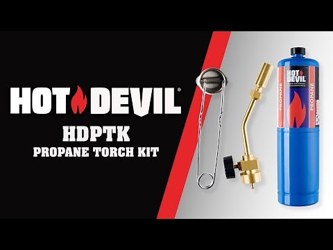 HOT DEVIL HDPTK - Propane Torch Kit with Hand Sparker