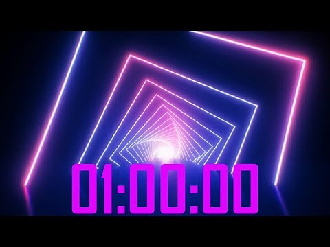1 hour timer with electronic music.