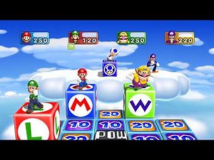 Mario Party 9 High Rollers #2 Mario vs Luigi vs Wario vs Waluigi Master Difficulty