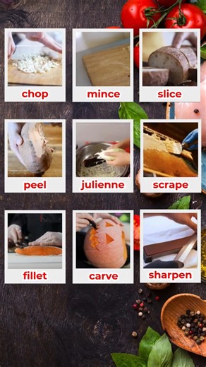 9 Knife Skills Every Home Cook Must Know in English 🔪 Chop, Mince, Julienne, Fillet & More!