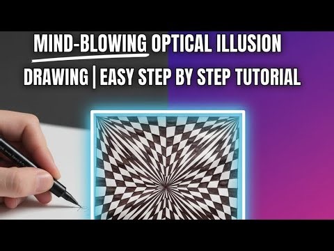 Mind-Blowing Optical Illusion Drawing | Easy Step by Step Tutorial