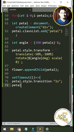 1 Trick Every Developer Should Know (Flower Animation) #javascript #shorts #tipsandtricks
