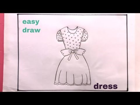 How To Draw Dress Step By Step Easy/Dress Easy Drawing