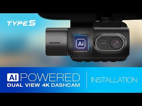 How to Install the TYPE S T401 4K Dual View Dash Cam with AI Powered Driver Assistance (Costco 2024)