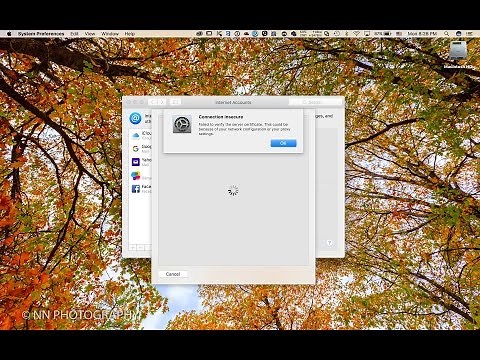MAC OS Mail App - How to fix Connection Insecure - Failed to verify the server certificate.