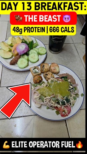 666-Calorie 'Breakfast of the Beast #elitehumanoperator #fatloss #highprotein